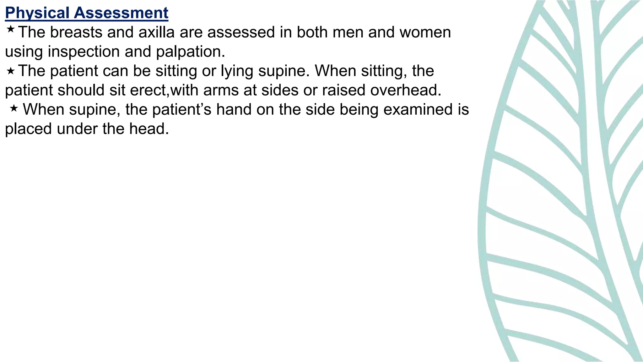 Assesment of breast and axilla | PPTX