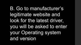 Installing Device driver | PPTX