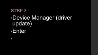 Installing Device driver | PPTX