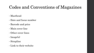 Codes and Conventions of Film Magazines | PPT