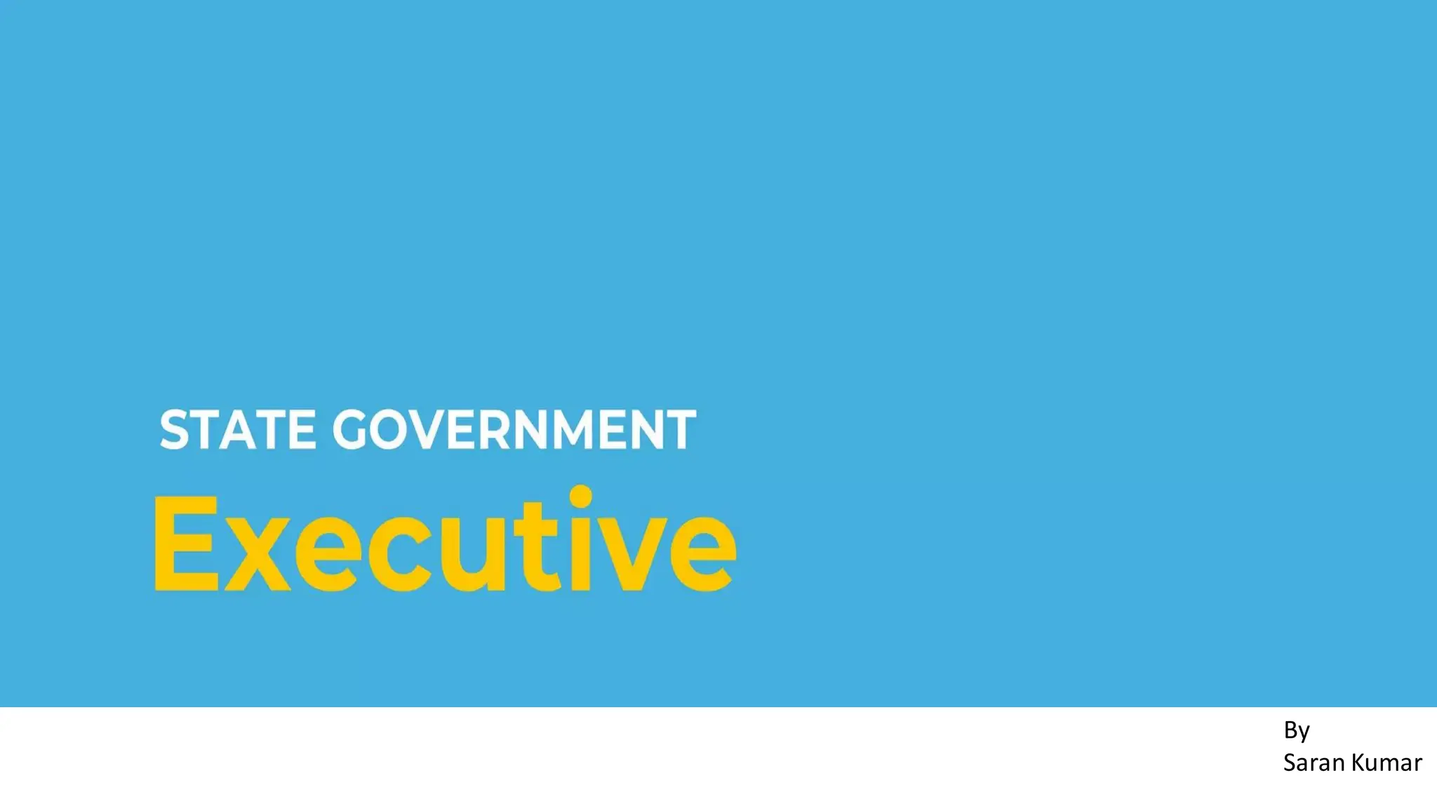 State government executive | PDF