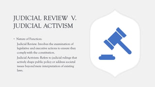 Presentation of judicial review and judicial activism | PDF