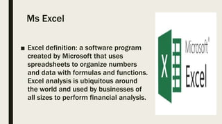 Presentation (6).pptx. microsoft excel ppt | PPTX