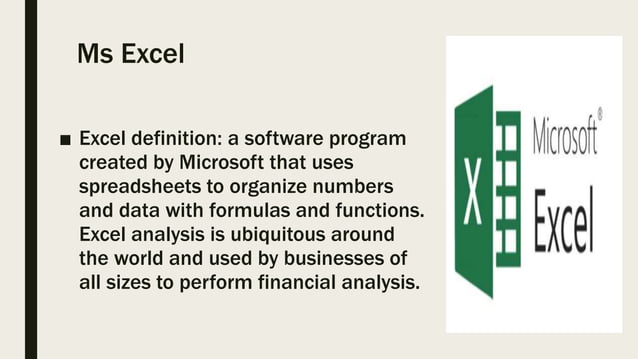 Presentation (6).pptx. microsoft excel ppt | PPT