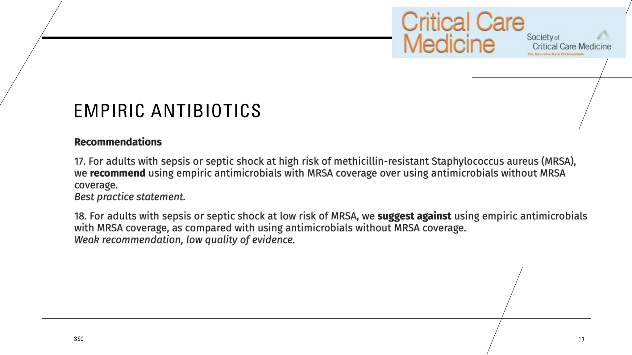 A Review of Surviving Sepsis Campaign: International Guidelines for ...