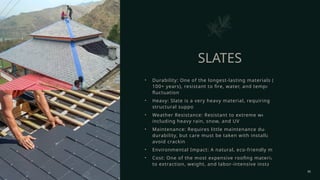 Presentation on roofing materials and their uses | PPTX