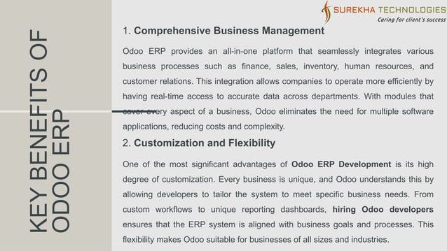 Odoo ERP Benefits and the Future of Enterprise Resource Planning | PPT