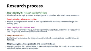 Introduction to Research and how to identify research problems | PPTX