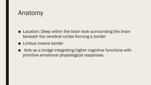 Limbic system - emotional brain.....pptx