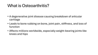 Osteoarthritis: Understanding the Most Common Joint Disease | PDF