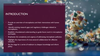 Introduction to microplastics and health Implications | PPTX