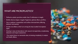 Introduction to microplastics and health Implications | PPTX