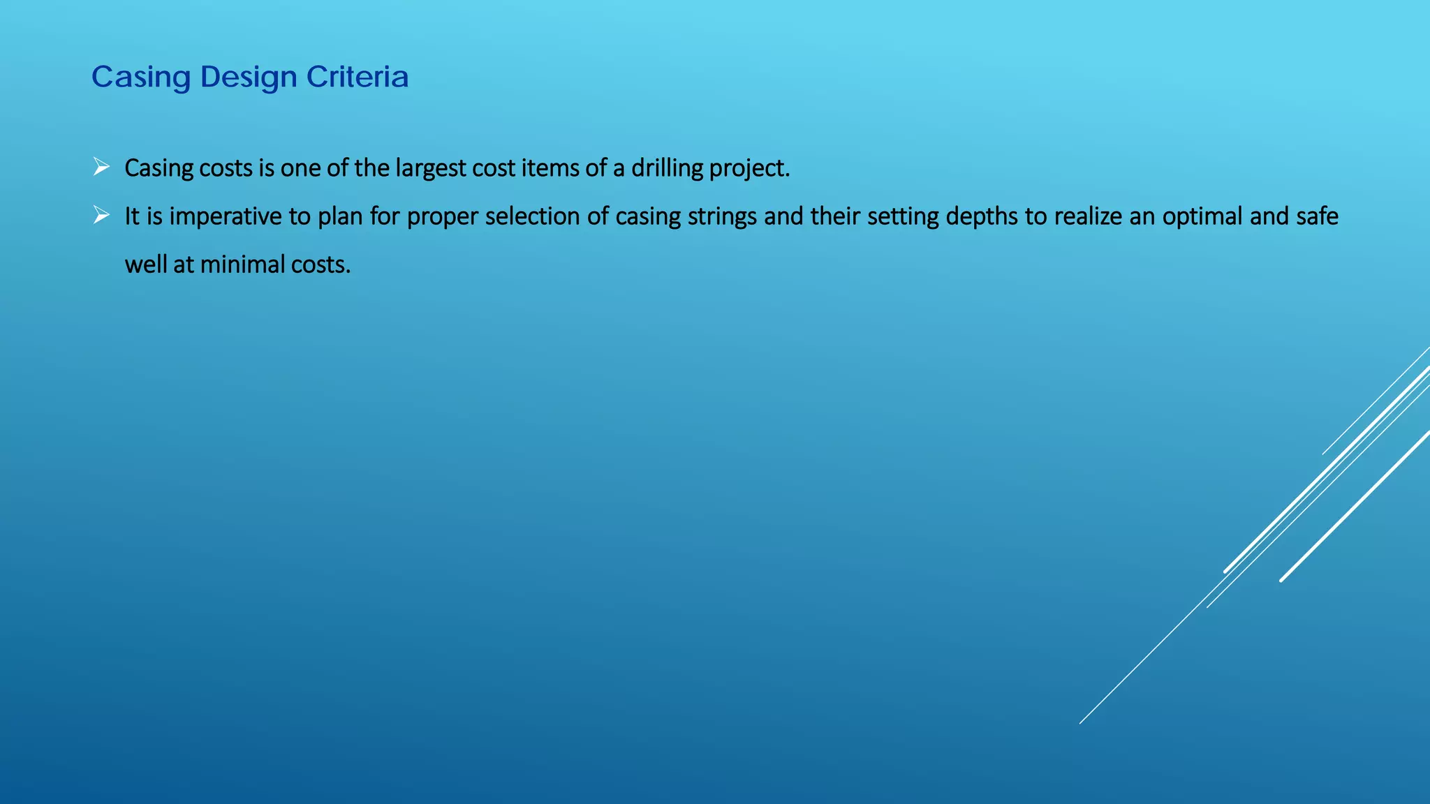 Presentation 6 casing design | PDF