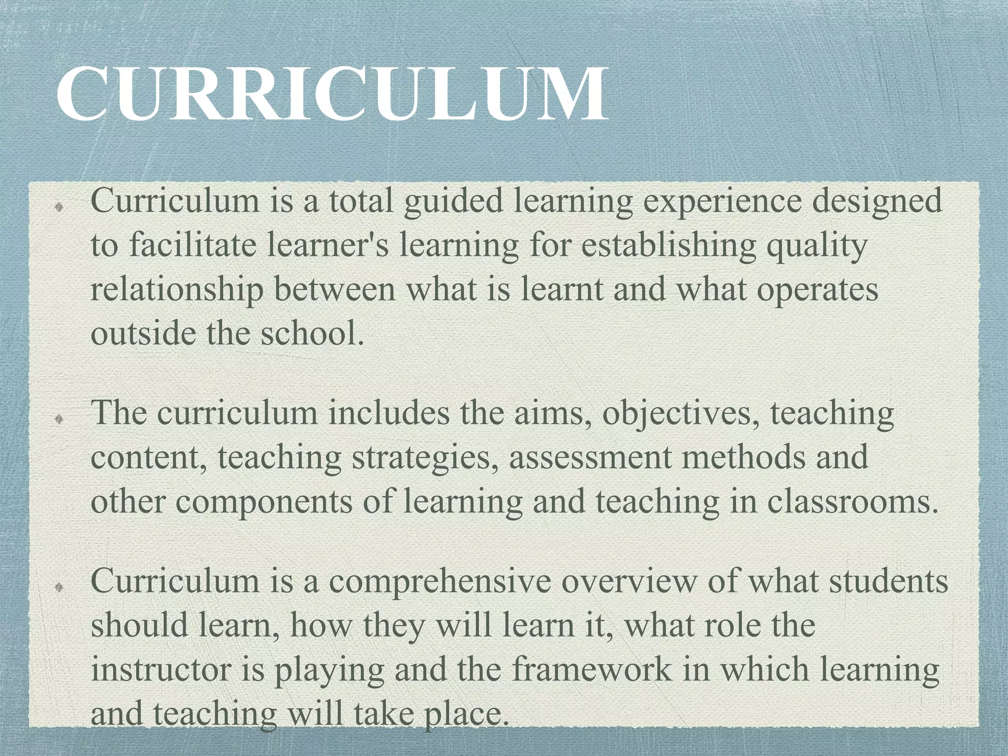 Curriculum Development | PPTX