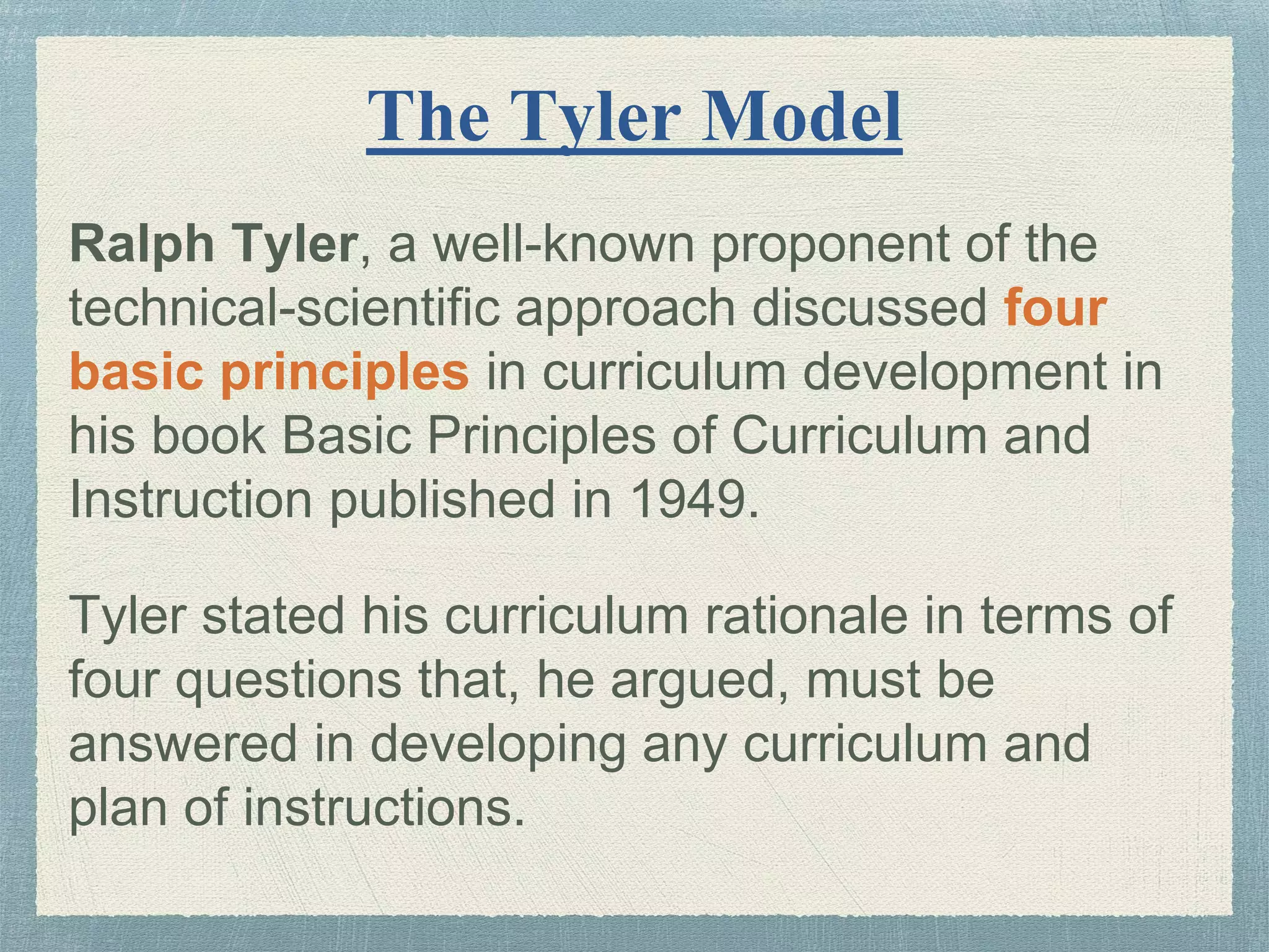 Curriculum Development | PPTX