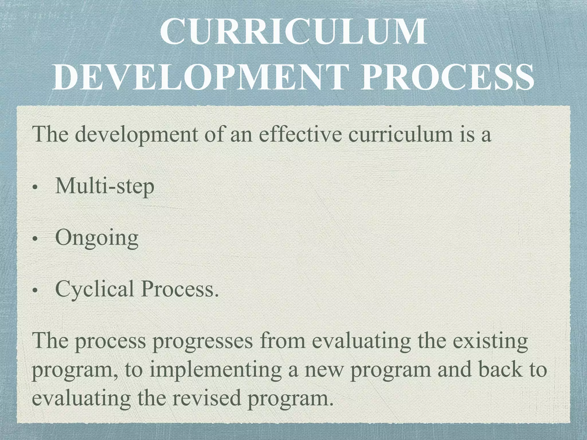 Curriculum Development | PPTX