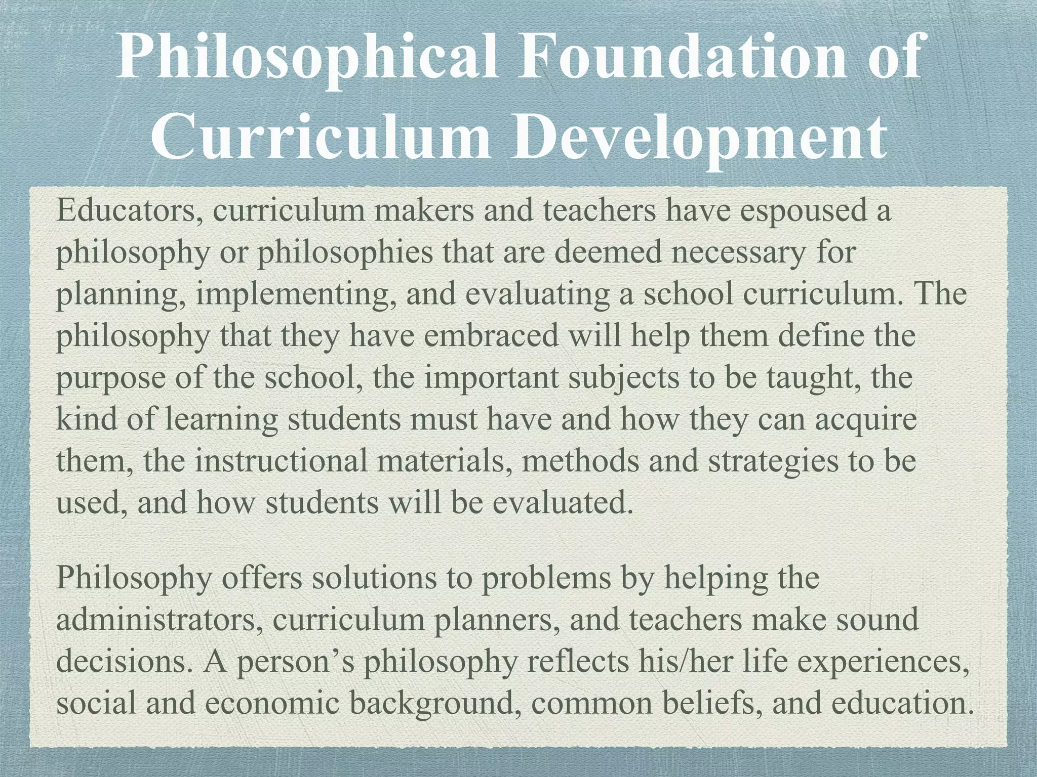 Curriculum Development | PPTX