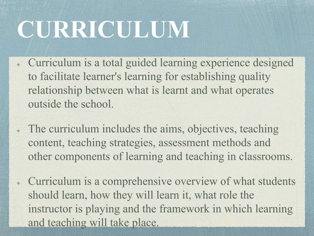 Curriculum Development | PPTX