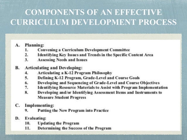 Curriculum Development | PPTX