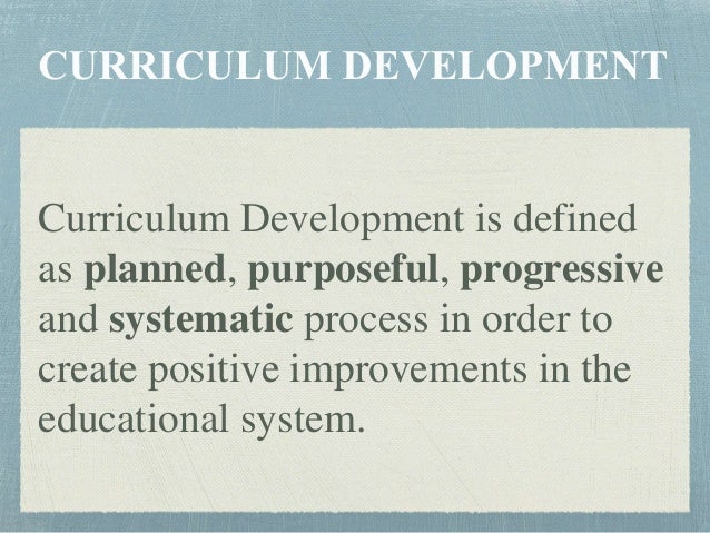Curriculum Development