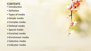 culture media | PDF
