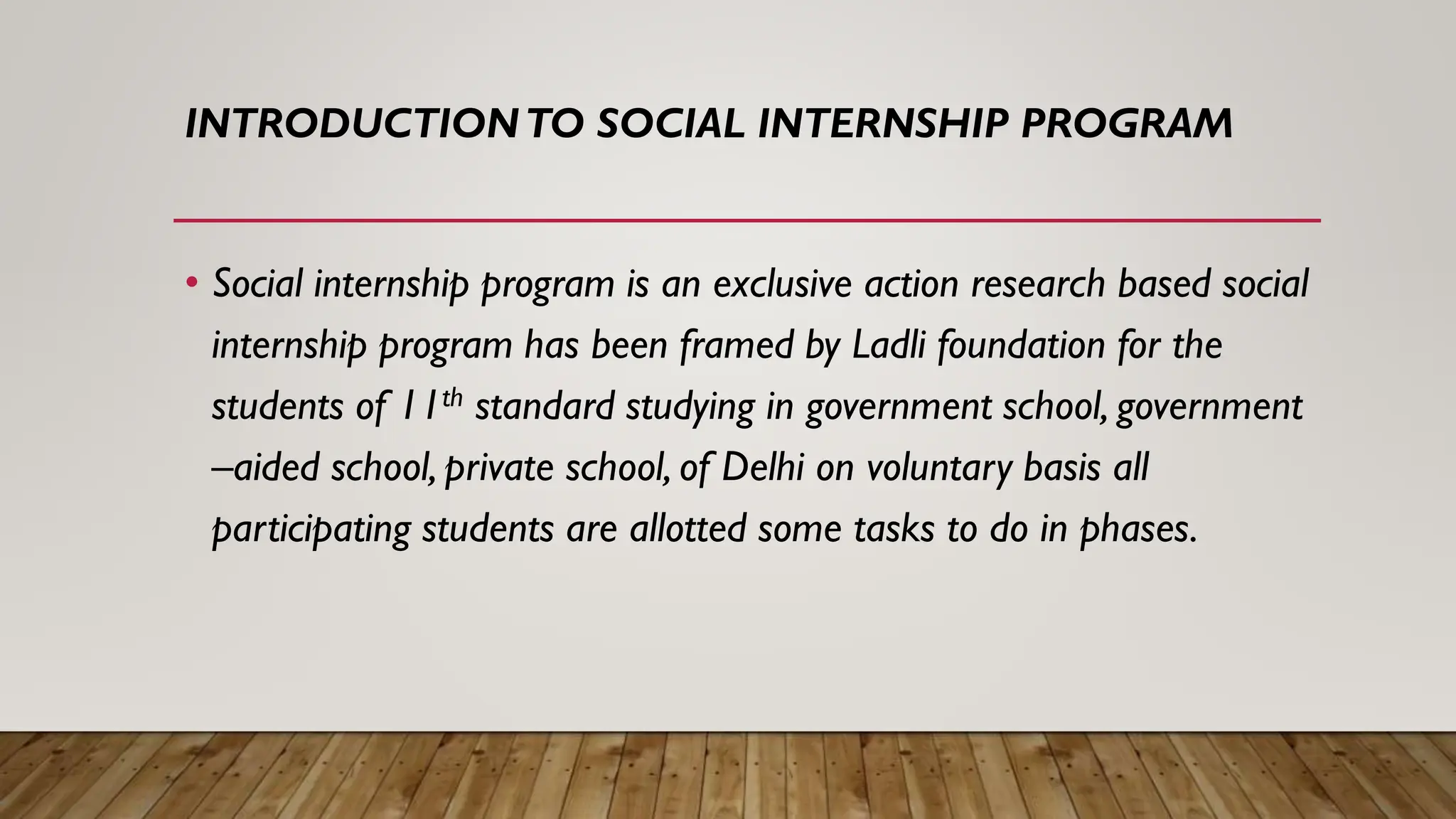 Anjali SKV Sector16 Rohini SWOT Analysis Social Internship Program | PDF