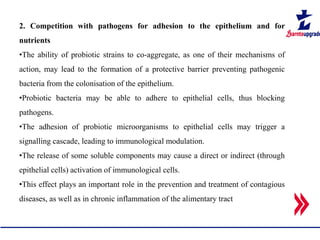 Presentation on probiotics and mode of action).pptx