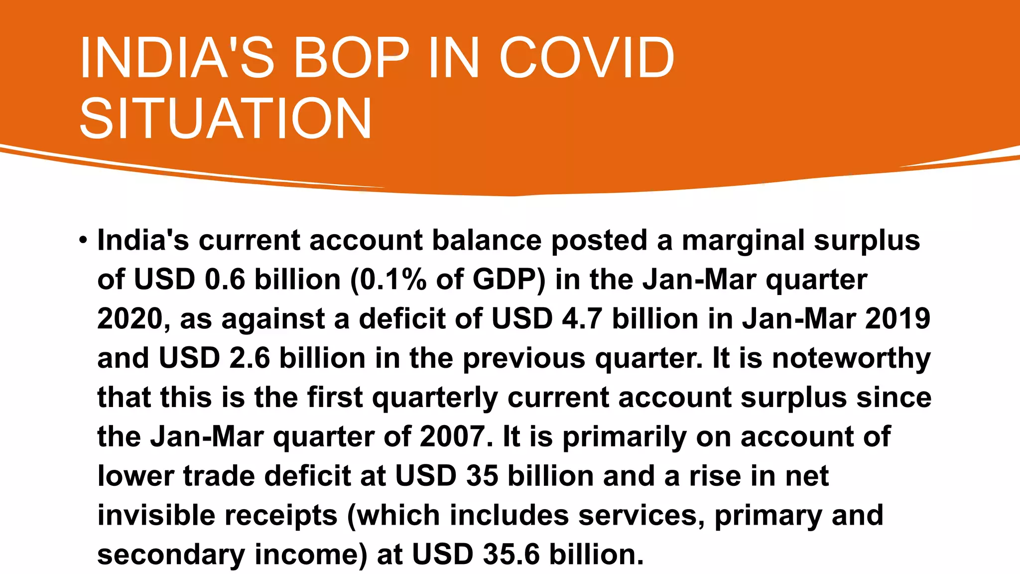 Understanding of India's BOP | PPTX