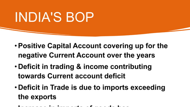 Understanding of India's BOP | PPTX | Stocks and Bonds | Personal Investing