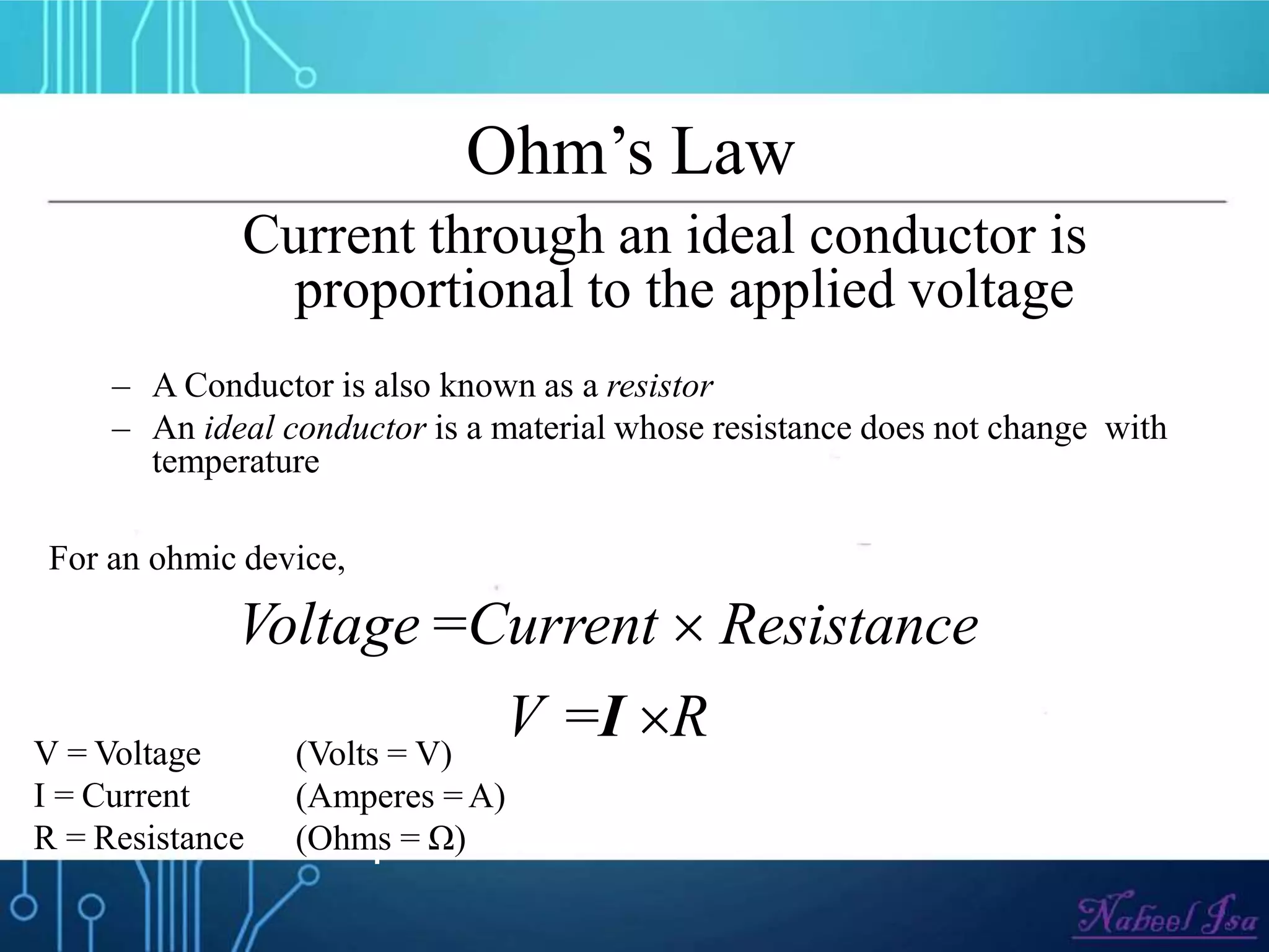 Presentation OHM LAW | PPT