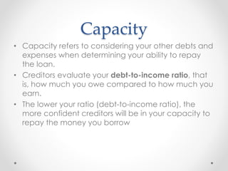 Presentation6 credit risk (Bank Management) | PPTX
