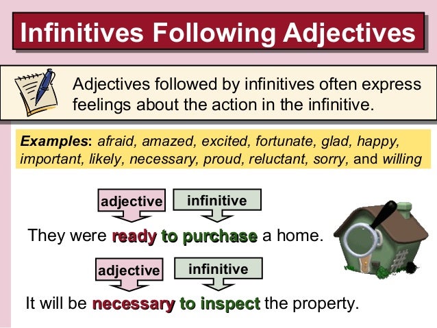 Presentation 6 infinitives