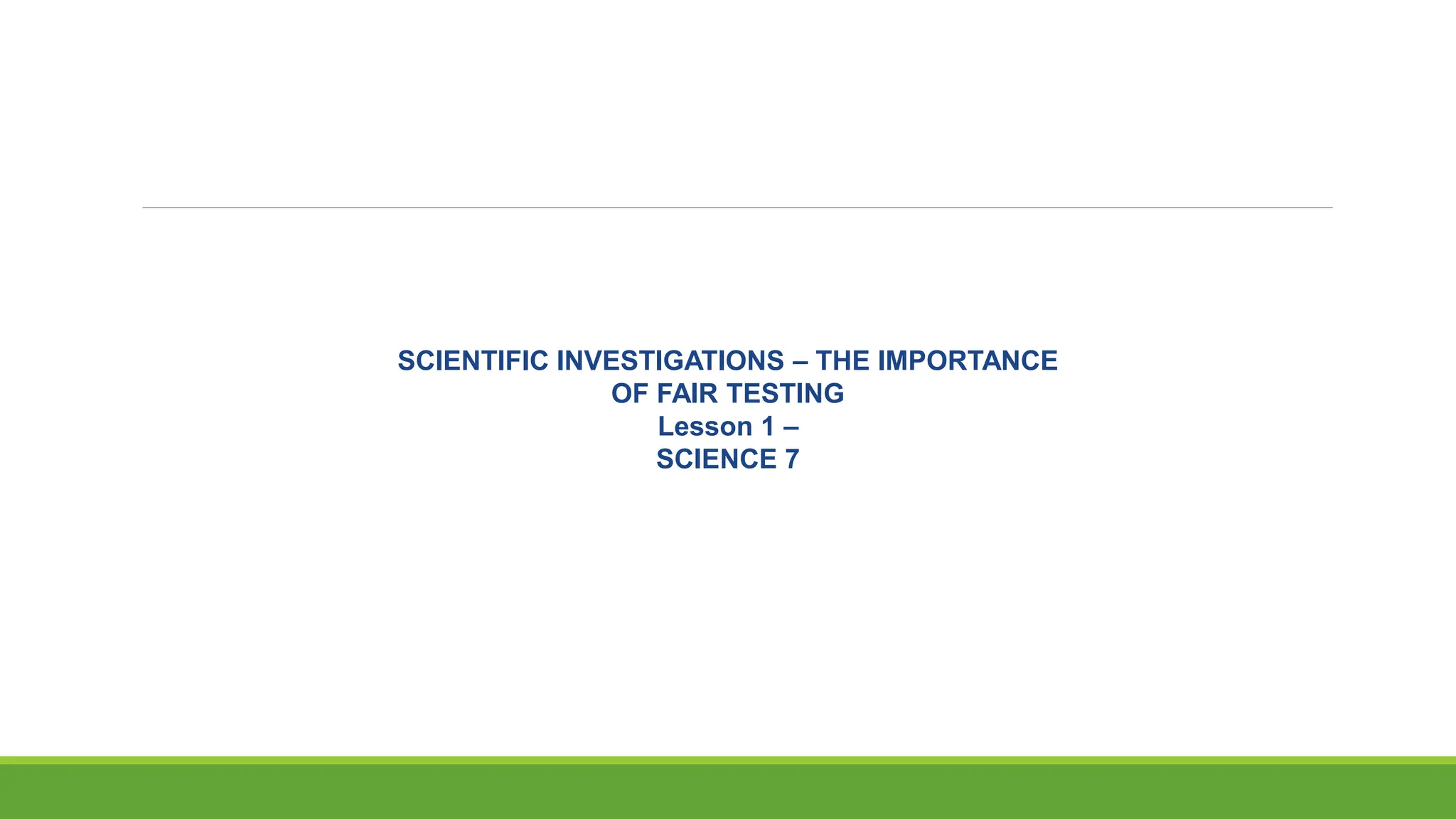 Presentation6 layout SCIENTIFIC INVESTIGATIONS – THE IMPORTANCE OF FAIR ...