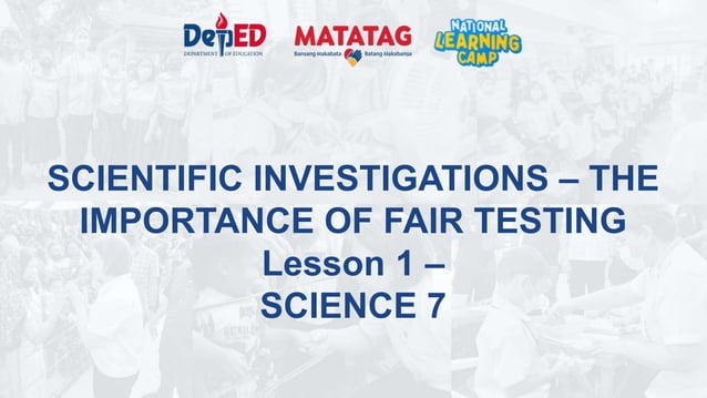 Presentation6 layout SCIENTIFIC INVESTIGATIONS – THE IMPORTANCE OF FAIR ...