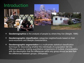 East Massachusetts Geodemographic Classification | PPT