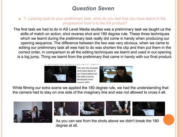 Evaluation Question Seven | PPTX | Video Production | Content Production