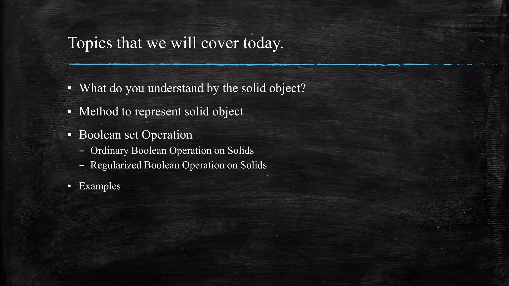 regularized boolean set operations | PPTX