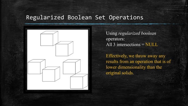 regularized boolean set operations | PPTX