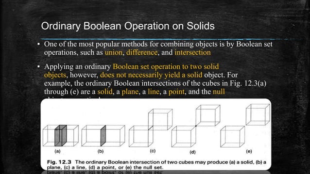 regularized boolean set operations | PPTX