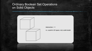 regularized boolean set operations | PPTX