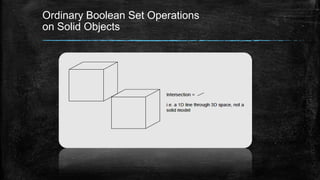 regularized boolean set operations | PPTX