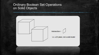 regularized boolean set operations | PPTX