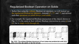 regularized boolean set operations | PPTX