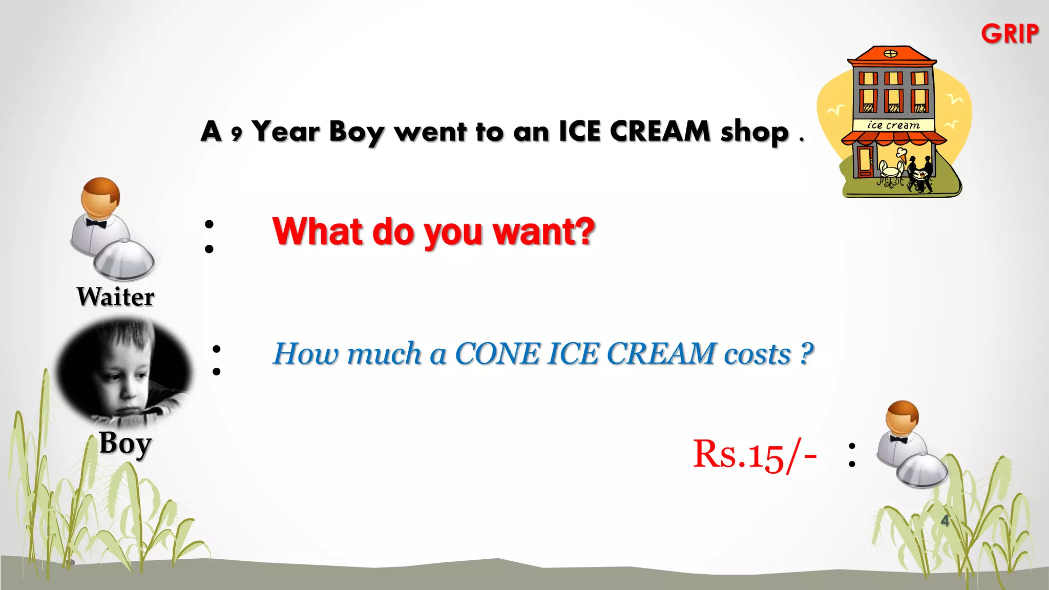 Short & sweet story (Ice Cream Moral Story) | PPTX