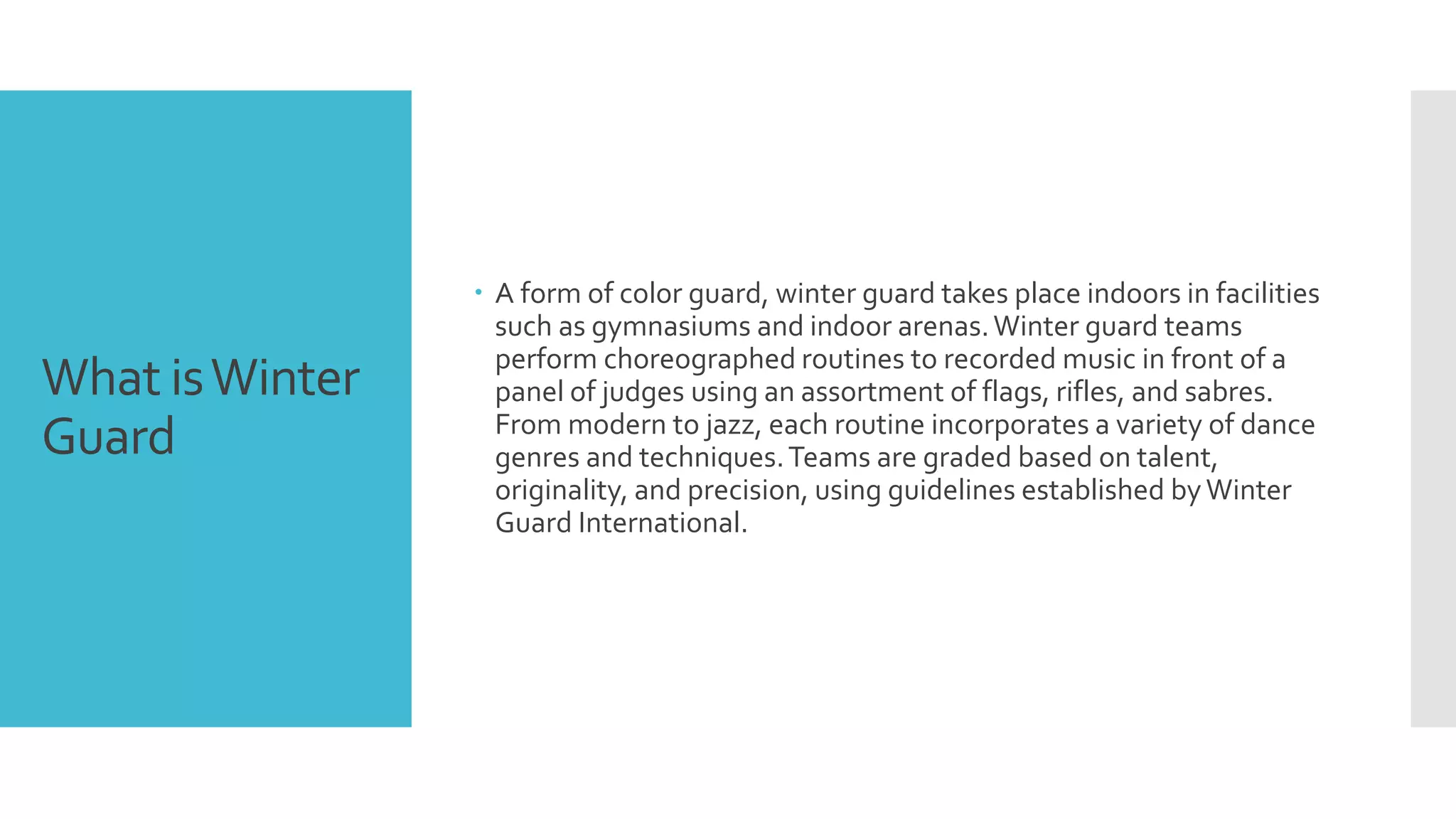 What is Winter Guard | PPTX