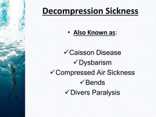 Decompression Sickness | PPTX
