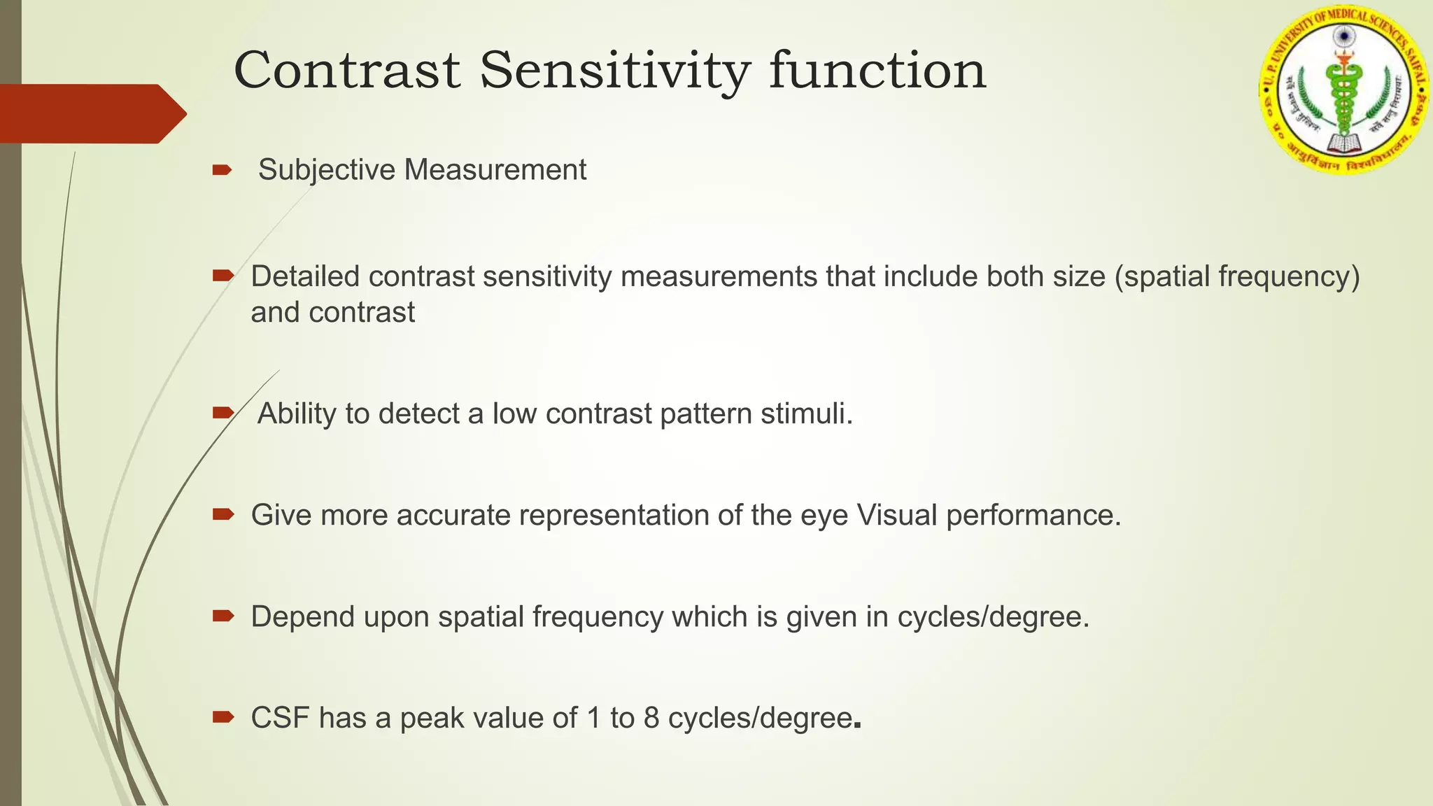 Contrast Senstivity | PPTX