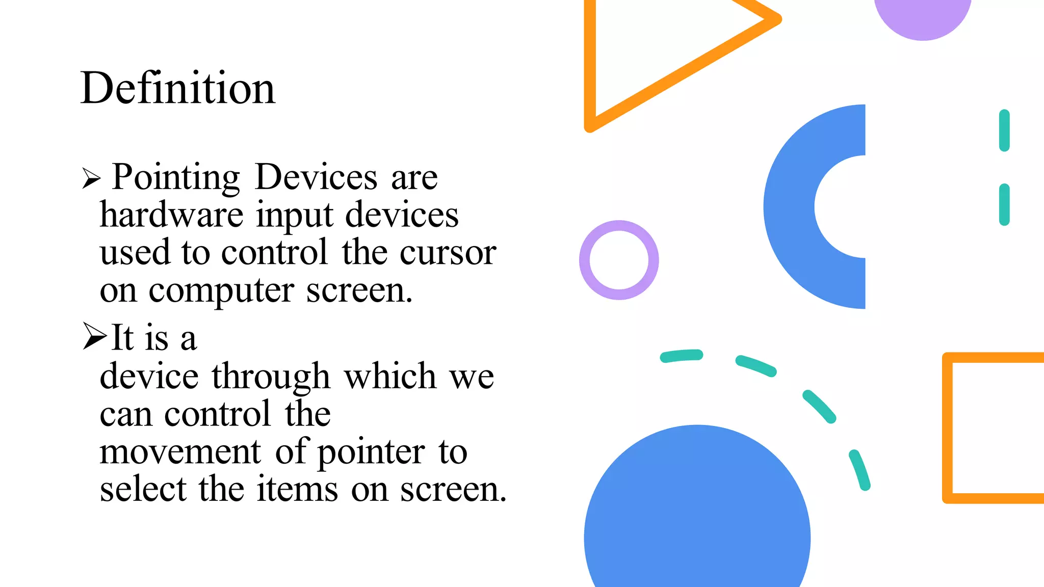 Pointing Devices | PDF