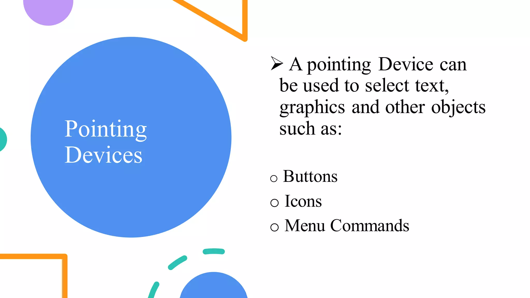Pointing Devices | PDF