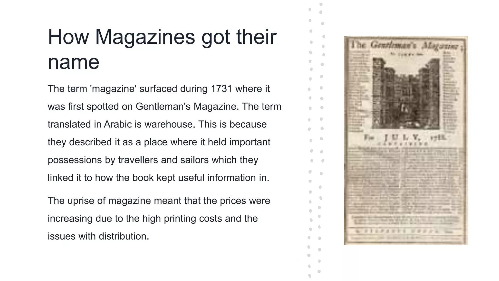 History of Magazine | PPT